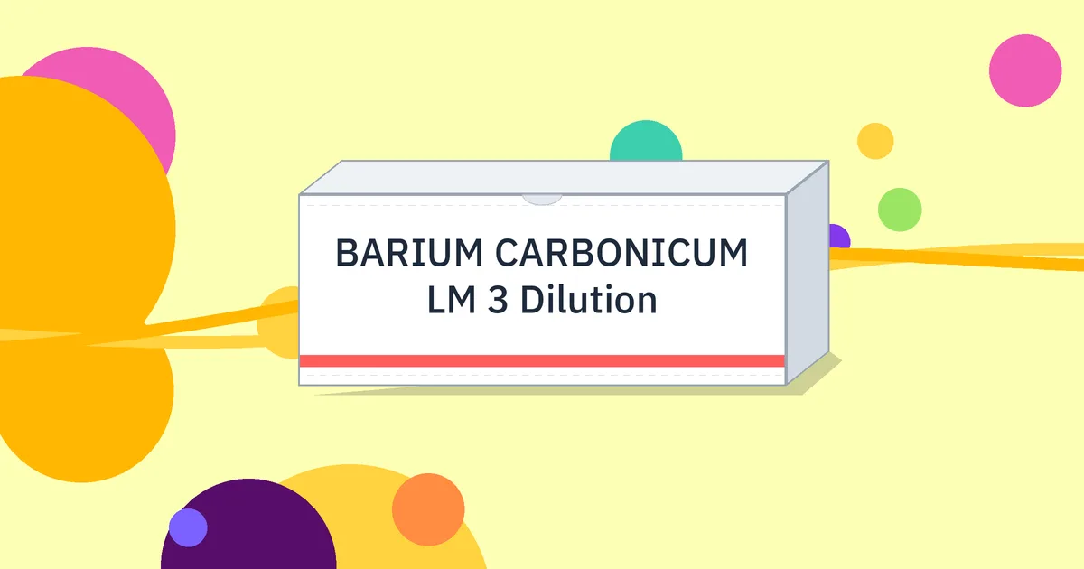 Symbolbild: Packung mit der Aufschrift BARIUM CARBONICUM LM 3 Dilution (PZN 12788861) – Verfügbarkeit und Bezug in Apotheken in Frankfurt am Main