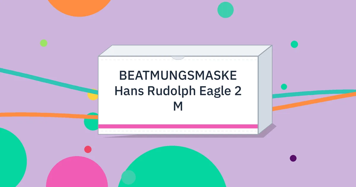 Symbolbild: Packung mit der Aufschrift BEATMUNGSMASKE Hans Rudolph Eagle 2 M (PZN 17303816) – Verfügbarkeit und Bezug in Apotheken in Frankfurt am Main