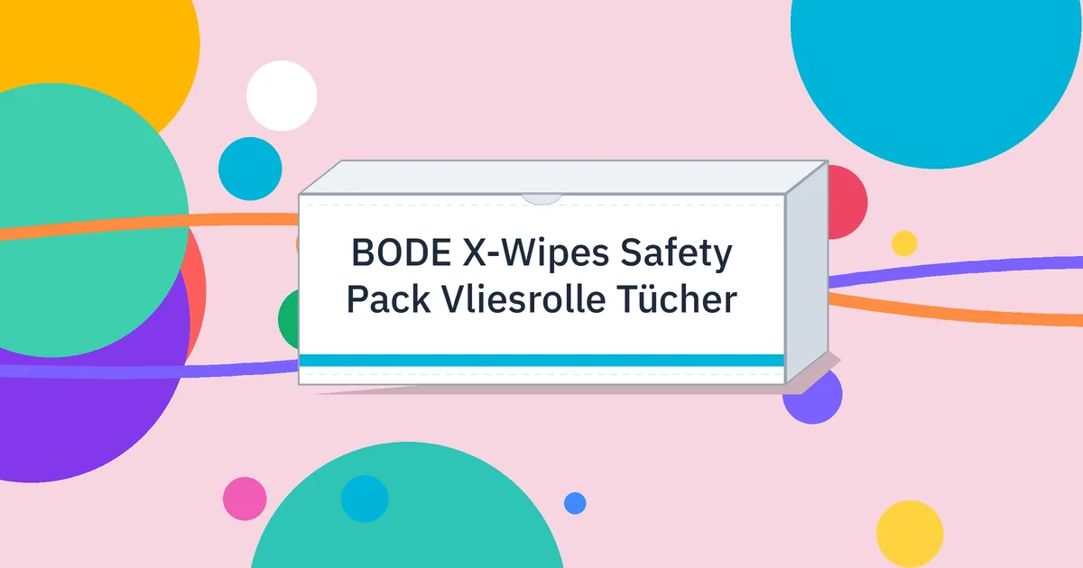 Symbolbild: Packung mit der Aufschrift BODE X-Wipes Safety Pack Vliesrolle Tücher (PZN 19094831) – Verfügbarkeit und Bezug in Apotheken in Frankfurt am Main