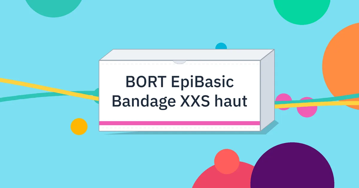 Symbolbild: Packung mit der Aufschrift BORT EpiBasic Bandage XXS haut (PZN 07673280) – Verfügbarkeit und Bezug in Apotheken in Frankfurt am Main