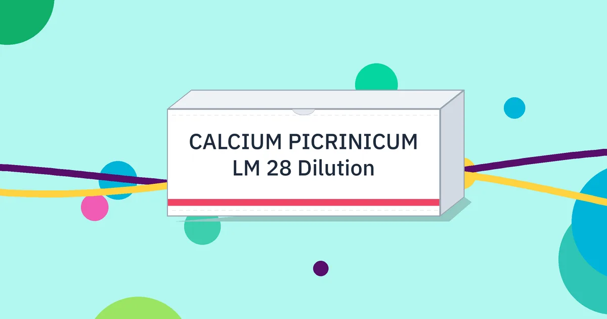 Symbolbild: Packung mit der Aufschrift CALCIUM PICRINICUM LM 28 Dilution (PZN 13410892) – Verfügbarkeit und Bezug in Apotheken in Frankfurt am Main