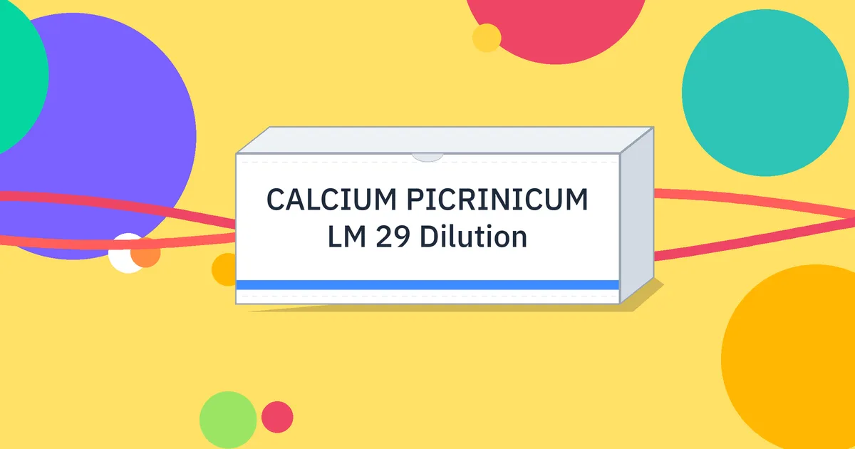 Symbolbild: Packung mit der Aufschrift CALCIUM PICRINICUM LM 29 Dilution (PZN 13410900) – Verfügbarkeit und Bezug in Apotheken in Frankfurt am Main