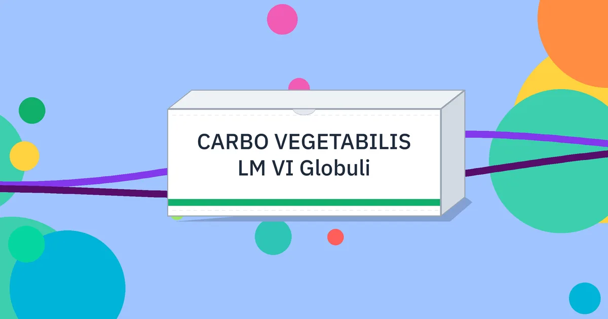 Symbolbild: Packung mit der Aufschrift CARBO VEGETABILIS LM VI Globuli (PZN 02658927) – Verfügbarkeit und Bezug in Apotheken in Frankfurt am Main