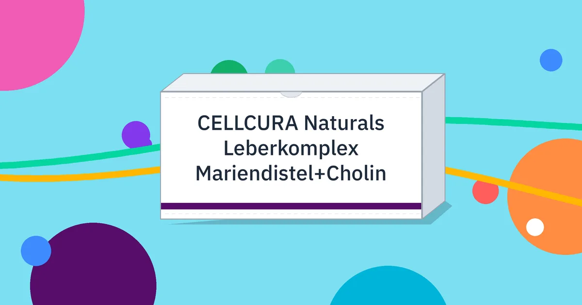 Symbolbild: Packung mit der Aufschrift CELLCURA Naturals Leberkomplex Mariendistel+Cholin (PZN 20545546) – Verfügbarkeit und Bezug in Apotheken in Frankfurt am Main