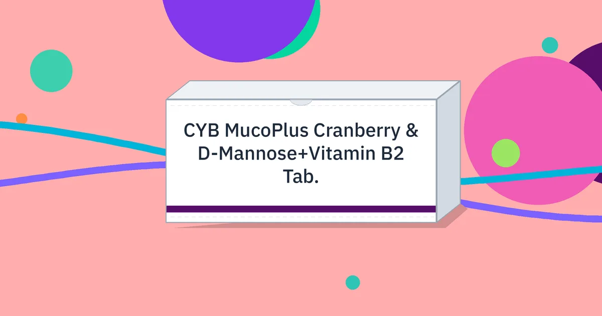 Symbolbild: Packung mit der Aufschrift CYB MucoPlus Cranberry & D-Mannose+Vitamin B2 Tab. (PZN 18492570) – Verfügbarkeit und Bezug in Apotheken in Frankfurt am Main