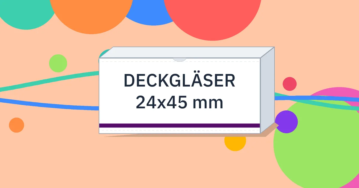 Symbolbild: Packung mit der Aufschrift DECKGLÄSER 24x45 mm (PZN 01962014) – Verfügbarkeit und Bezug in Apotheken in Frankfurt am Main