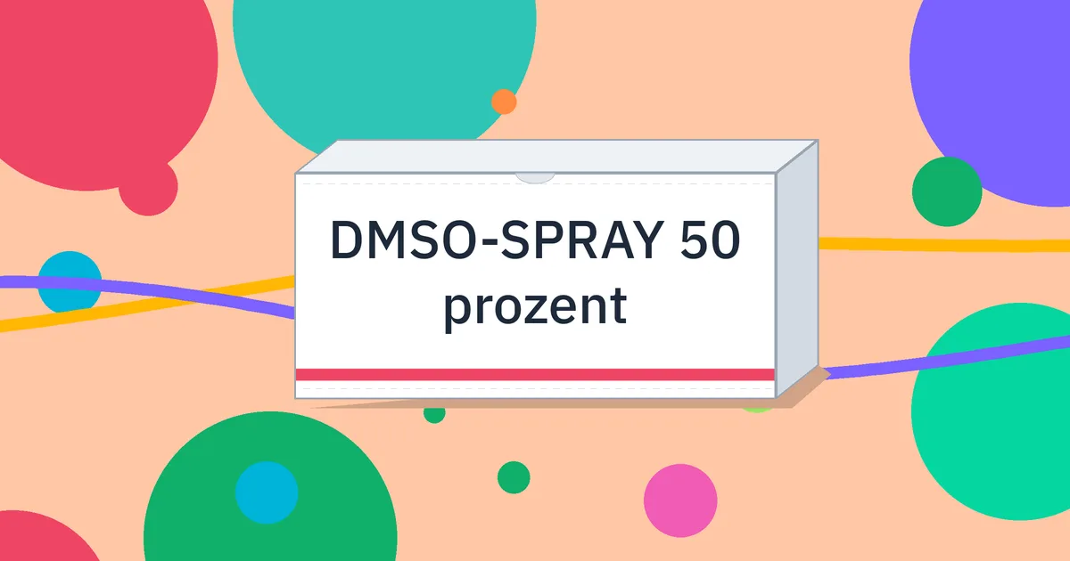 Symbolbild: Packung mit der Aufschrift DMSO-SPRAY 50 prozent (PZN 17205060) – Verfügbarkeit und Bezug in Apotheken in Frankfurt am Main