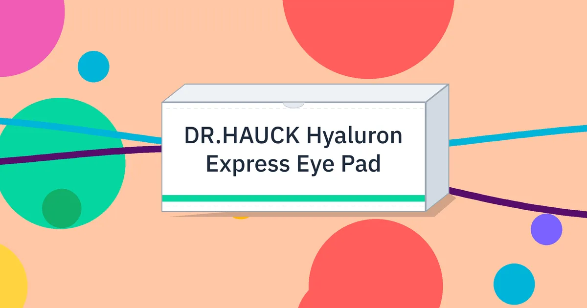 Symbolbild: Packung mit der Aufschrift DR.HAUCK Hyaluron Express Eye Pad (PZN 17894421) – Verfügbarkeit und Bezug in Apotheken in Frankfurt am Main