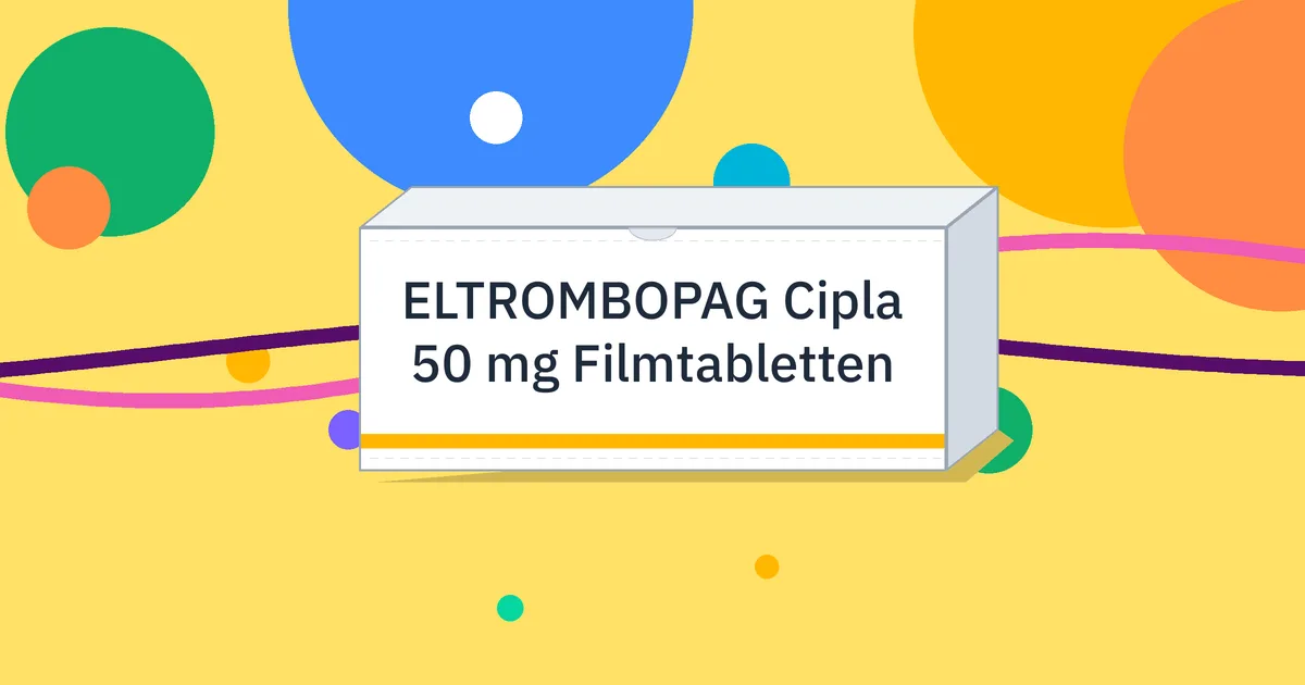 Symbolbild: Packung mit der Aufschrift ELTROMBOPAG Cipla 50 mg Filmtabletten (PZN 20002260) – Verfügbarkeit und Bezug in Apotheken in Frankfurt am Main