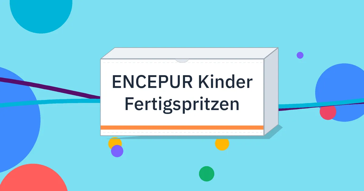Symbolbild: Packung mit der Aufschrift ENCEPUR Kinder Fertigspritzen (PZN 19335594) – Verfügbarkeit und Bezug in Apotheken in Frankfurt am Main