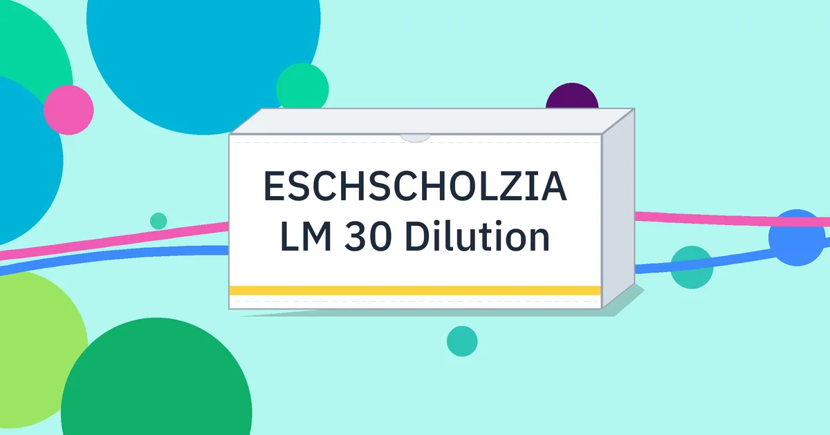 Symbolbild: Packung mit der Aufschrift ESCHSCHOLZIA LM 30 Dilution (PZN 13480177) – Verfügbarkeit und Bezug in Apotheken in Frankfurt am Main