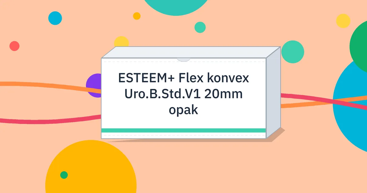 Symbolbild: Packung mit der Aufschrift ESTEEM+ Flex konvex Uro.B.Std.V1 20mm opak (PZN 11854478) – Verfügbarkeit und Bezug in Apotheken in Frankfurt am Main