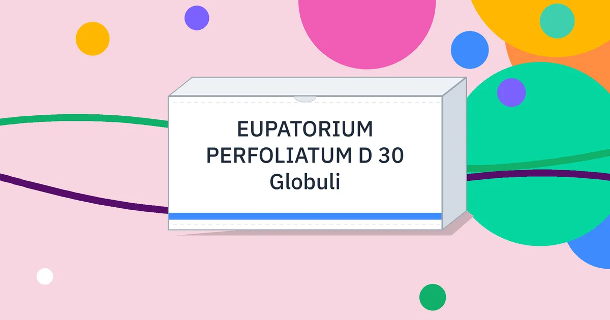 Symbolbild: Packung mit der Aufschrift EUPATORIUM PERFOLIATUM D 30 Globuli (PZN 03631617) – Verfügbarkeit und Bezug in Apotheken in Frankfurt am Main