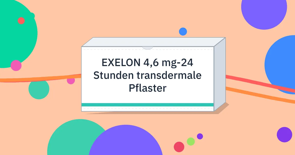 Symbolbild: Packung mit der Aufschrift EXELON 4,6 mg-24 Stunden transdermale Pflaster (PZN 10408274) – Verfügbarkeit und Bezug in Apotheken in Frankfurt am Main