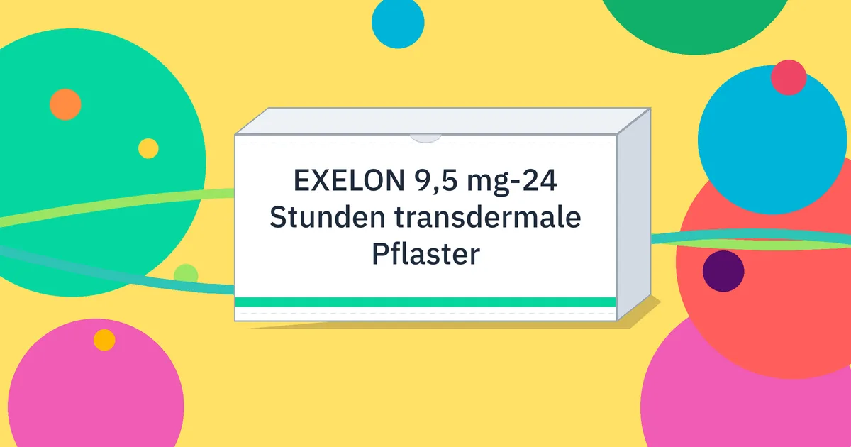 Symbolbild: Packung mit der Aufschrift EXELON 9,5 mg-24 Stunden transdermale Pflaster (PZN 13631021) – Verfügbarkeit und Bezug in Apotheken in Frankfurt am Main
