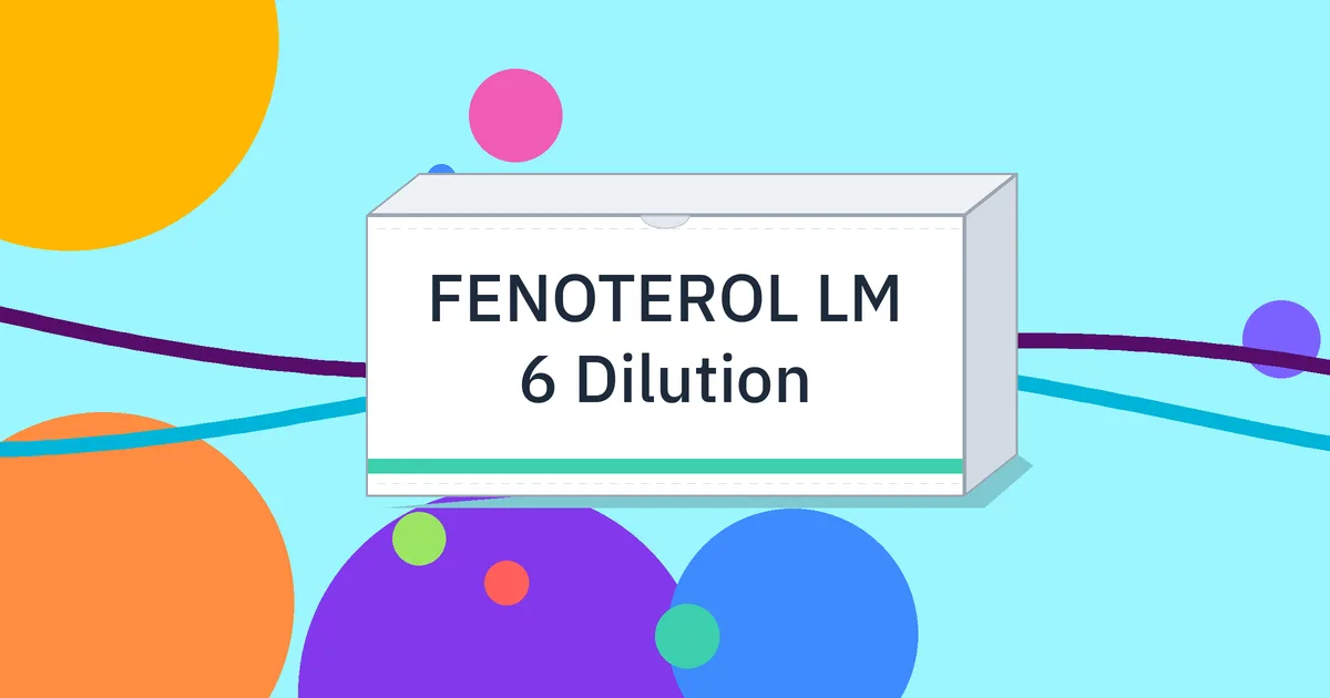 Symbolbild: Packung mit der Aufschrift FENOTEROL LM 6 Dilution (PZN 12847026) – Verfügbarkeit und Bezug in Apotheken in Frankfurt am Main