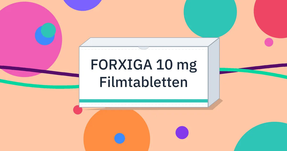 Symbolbild: Packung mit der Aufschrift FORXIGA 10 mg Filmtabletten (PZN 18405275) – Verfügbarkeit und Bezug in Apotheken in Frankfurt am Main