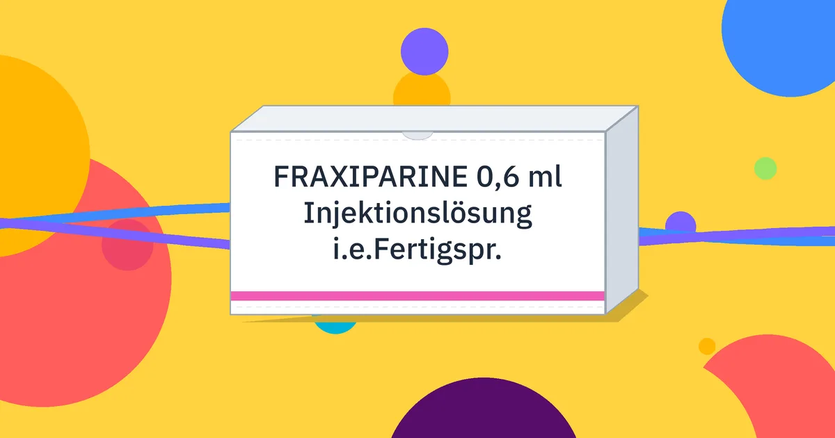 Symbolbild: Packung mit der Aufschrift FRAXIPARINE 0,6 ml Injektionslösung i.e.Fertigspr. (PZN 12367912) – Verfügbarkeit und Bezug in Apotheken in Frankfurt am Main