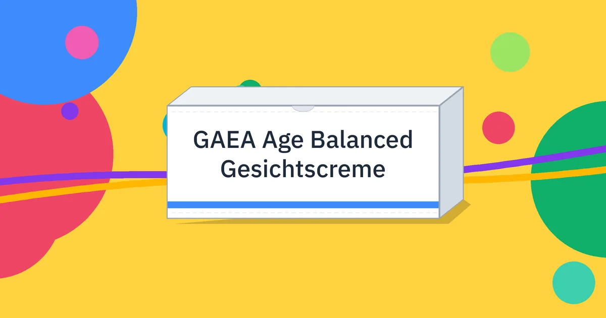 Symbolbild: Packung mit der Aufschrift GAEA Age Balanced Gesichtscreme (PZN 11079192) – Verfügbarkeit und Bezug in Apotheken in Frankfurt am Main