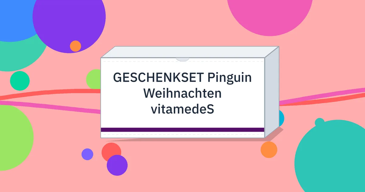 Symbolbild: Packung mit der Aufschrift GESCHENKSET Pinguin Weihnachten vitamedeS (PZN 20082342) – Verfügbarkeit und Bezug in Apotheken in Frankfurt am Main