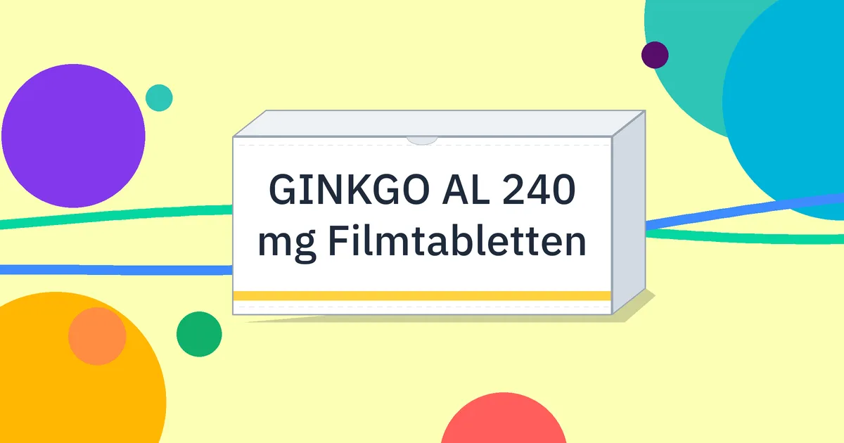 Symbolbild: Packung mit der Aufschrift GINKGO AL 240 mg Filmtabletten (PZN 11287683) – Verfügbarkeit und Bezug in Apotheken in Frankfurt am Main