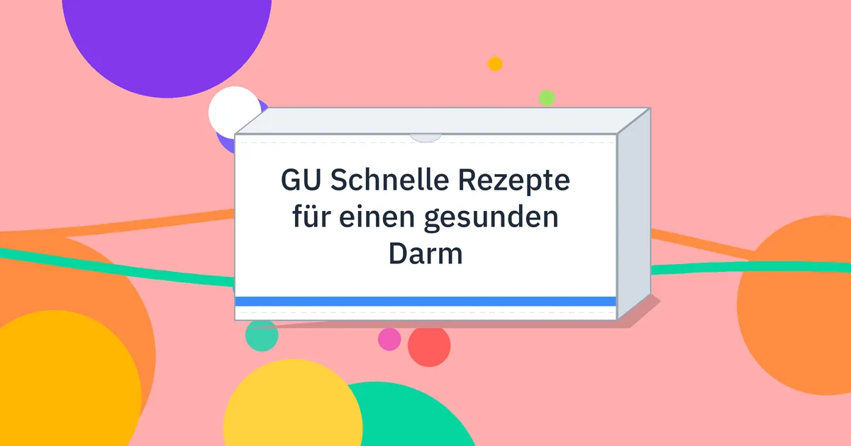 Symbolbild: Packung mit der Aufschrift GU Schnelle Rezepte für einen gesunden Darm (PZN 17061939) – Verfügbarkeit und Bezug in Apotheken in Frankfurt am Main