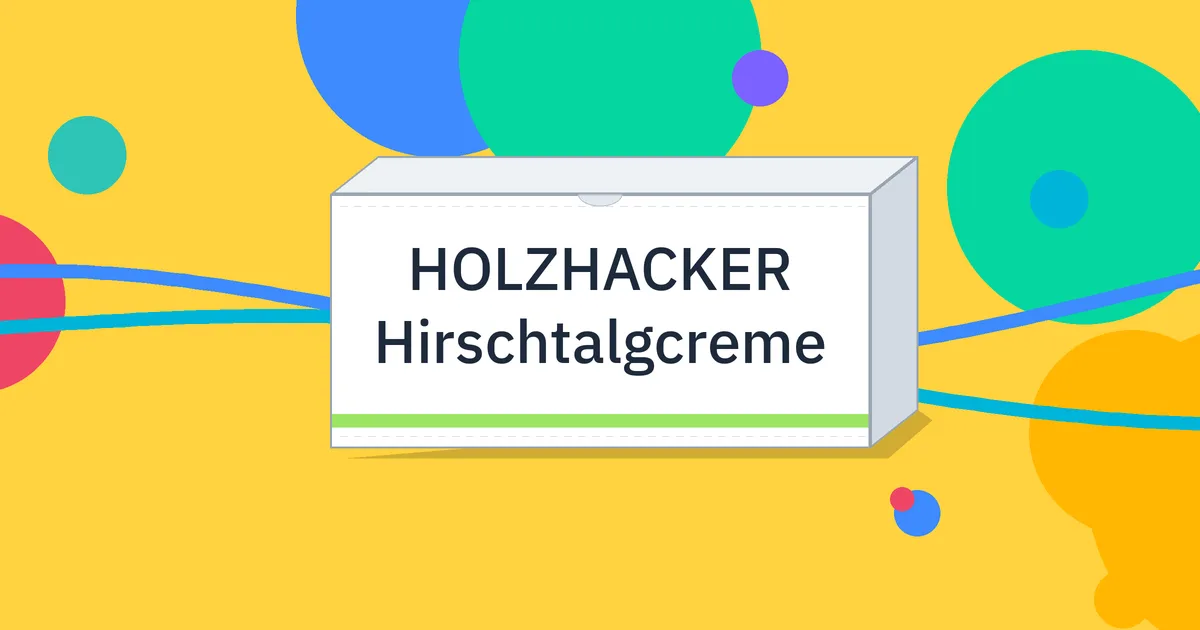 Symbolbild: Packung mit der Aufschrift HOLZHACKER Hirschtalgcreme (PZN 20892727) – Verfügbarkeit und Bezug in Apotheken in Frankfurt am Main