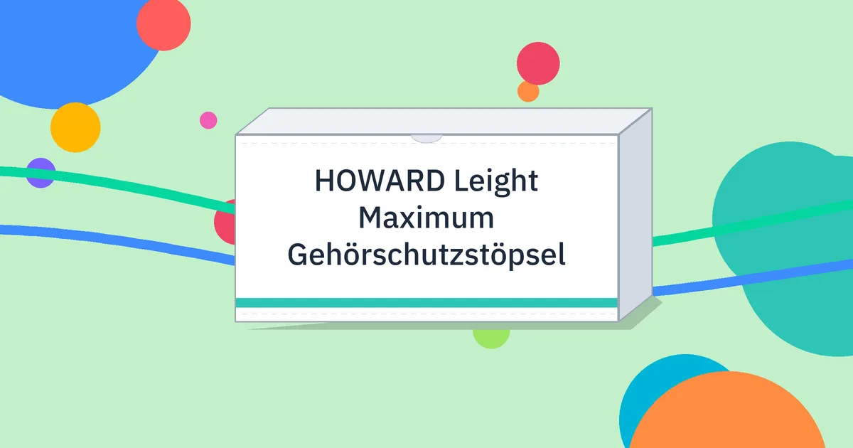Symbolbild: Packung mit der Aufschrift HOWARD Leight Maximum Gehörschutzstöpsel (PZN 19403031) – Verfügbarkeit und Bezug in Apotheken in Frankfurt am Main