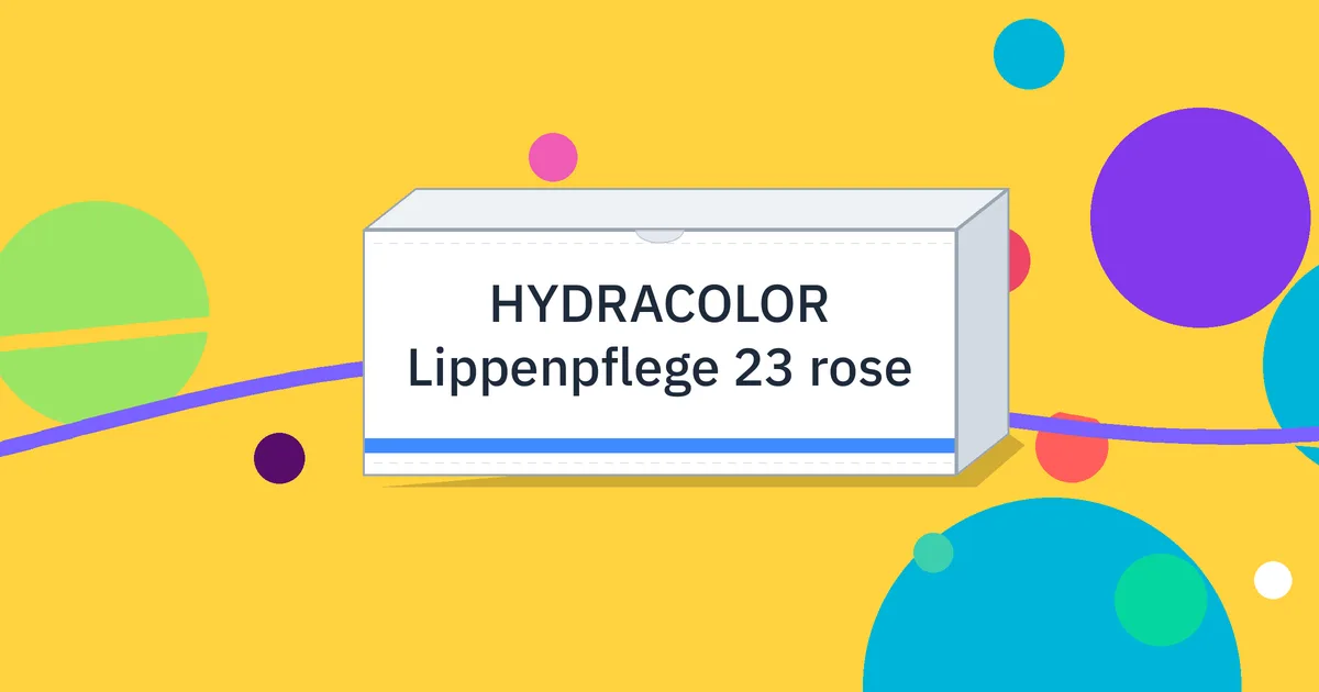 Symbolbild: Packung mit der Aufschrift HYDRACOLOR Lippenpflege 23 rose (PZN 00063650) – Verfügbarkeit und Bezug in Apotheken in Frankfurt am Main
