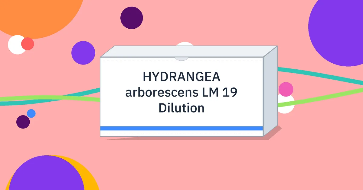 Symbolbild: Packung mit der Aufschrift HYDRANGEA arborescens LM 19 Dilution (PZN 13556377) – Verfügbarkeit und Bezug in Apotheken in Frankfurt am Main