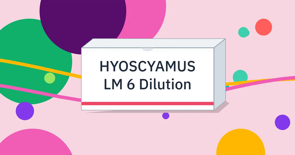 Symbolbild: Packung mit der Aufschrift HYOSCYAMUS LM 6 Dilution (PZN 02602200) – Verfügbarkeit und Bezug in Apotheken in Frankfurt am Main
