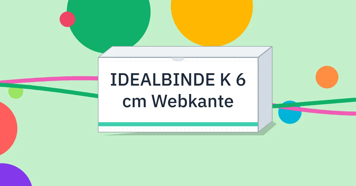 Symbolbild: Packung mit der Aufschrift IDEALBINDE K 6 cm Webkante (PZN 04778966) – Verfügbarkeit und Bezug in Apotheken in Frankfurt am Main