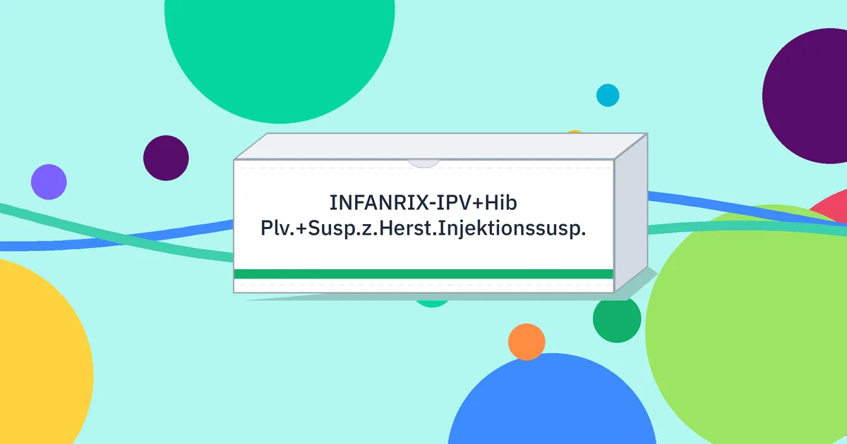 Symbolbild: Packung mit der Aufschrift INFANRIX-IPV+Hib Plv.+Susp.z.Herst.Injektionssusp. (PZN 19710974) – Verfügbarkeit und Bezug in Apotheken in Frankfurt am Main