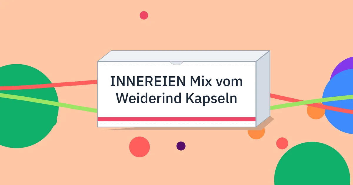 Symbolbild: Packung mit der Aufschrift INNEREIEN Mix vom Weiderind Kapseln (PZN 18779053) – Verfügbarkeit und Bezug in Apotheken in Frankfurt am Main