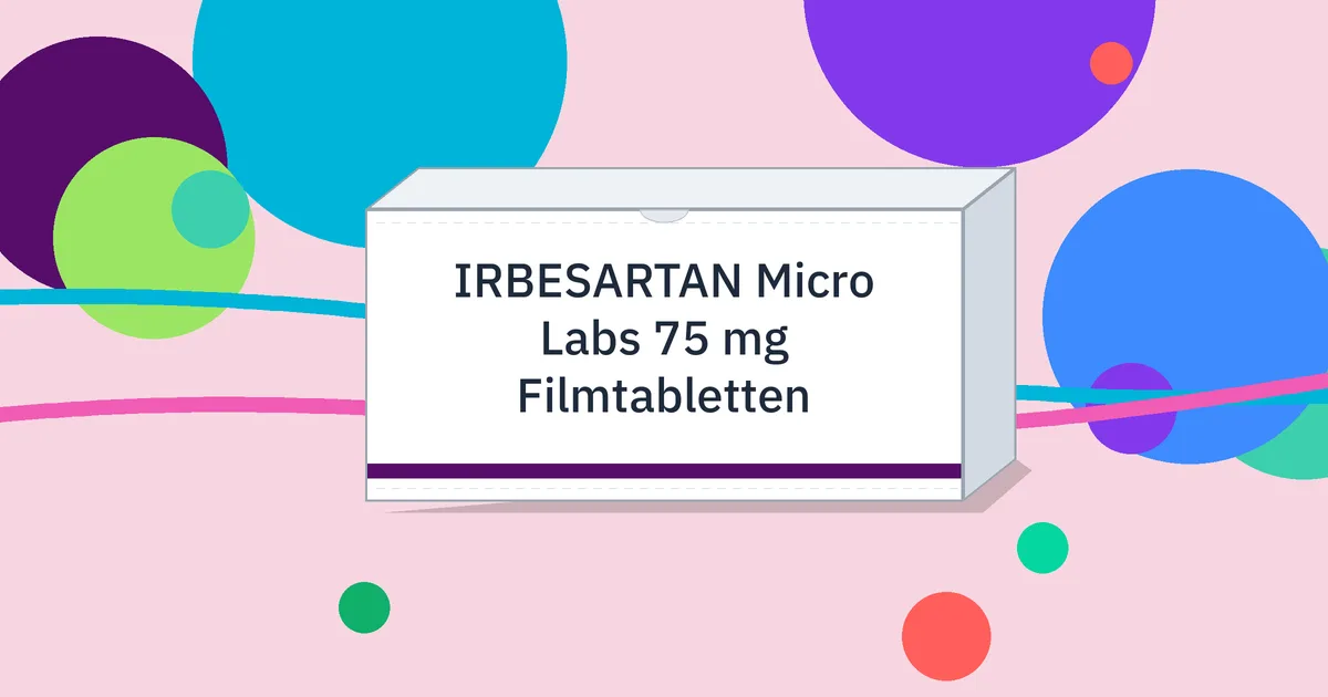 Symbolbild: Packung mit der Aufschrift IRBESARTAN Micro Labs 75 mg Filmtabletten (PZN 11544826) – Verfügbarkeit und Bezug in Apotheken in Frankfurt am Main