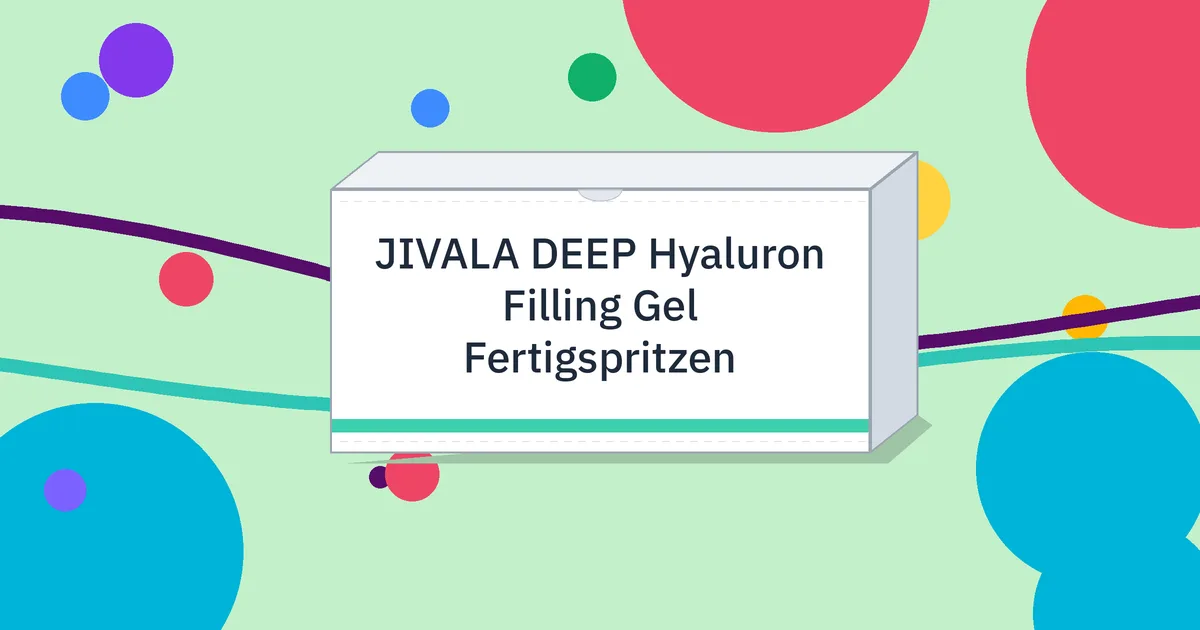 Symbolbild: Packung mit der Aufschrift JIVALA DEEP Hyaluron Filling Gel Fertigspritzen (PZN 18889971) – Verfügbarkeit und Bezug in Apotheken in Frankfurt am Main