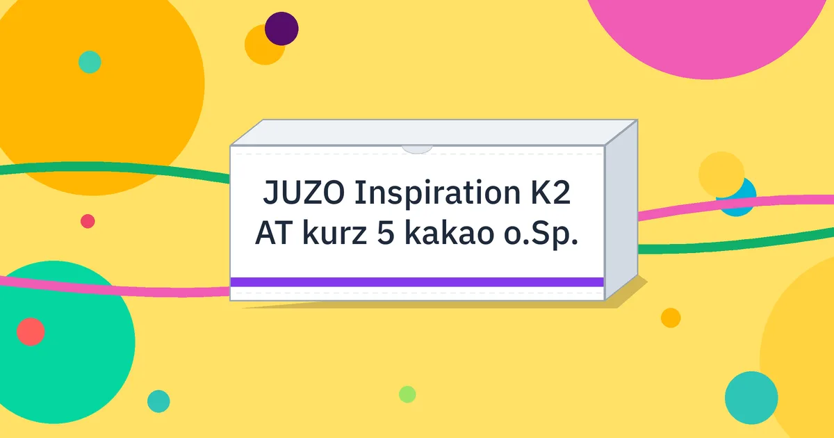 Symbolbild: Packung mit der Aufschrift JUZO Inspiration K2 AT kurz 5 kakao o.Sp. (PZN 14931400) – Verfügbarkeit und Bezug in Apotheken in Frankfurt am Main
