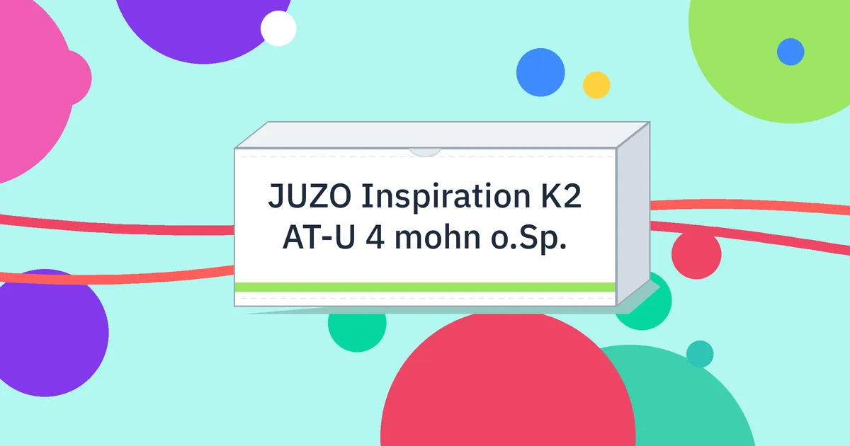 Symbolbild: Packung mit der Aufschrift JUZO Inspiration K2 AT-U 4 mohn o.Sp. (PZN 14927976) – Verfügbarkeit und Bezug in Apotheken in Frankfurt am Main