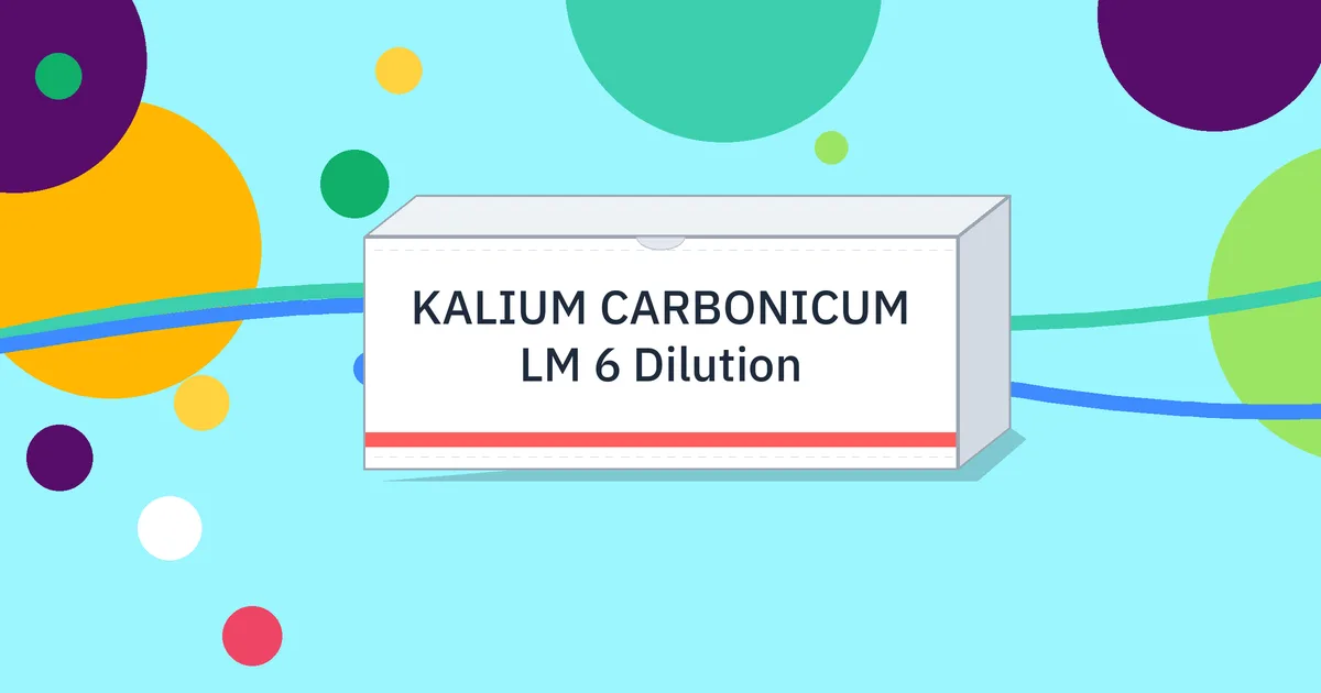 Symbolbild: Packung mit der Aufschrift KALIUM CARBONICUM LM 6 Dilution (PZN 07540691) – Verfügbarkeit und Bezug in Apotheken in Frankfurt am Main