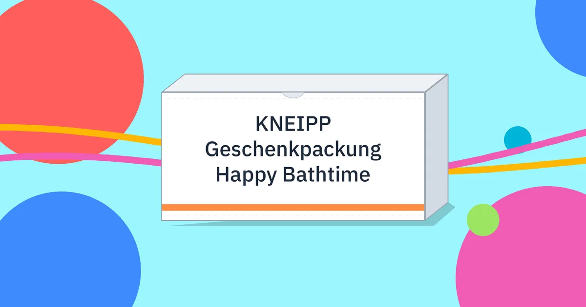 Symbolbild: Packung mit der Aufschrift KNEIPP Geschenkpackung Happy Bathtime (PZN 15424289) – Verfügbarkeit und Bezug in Apotheken in Frankfurt am Main