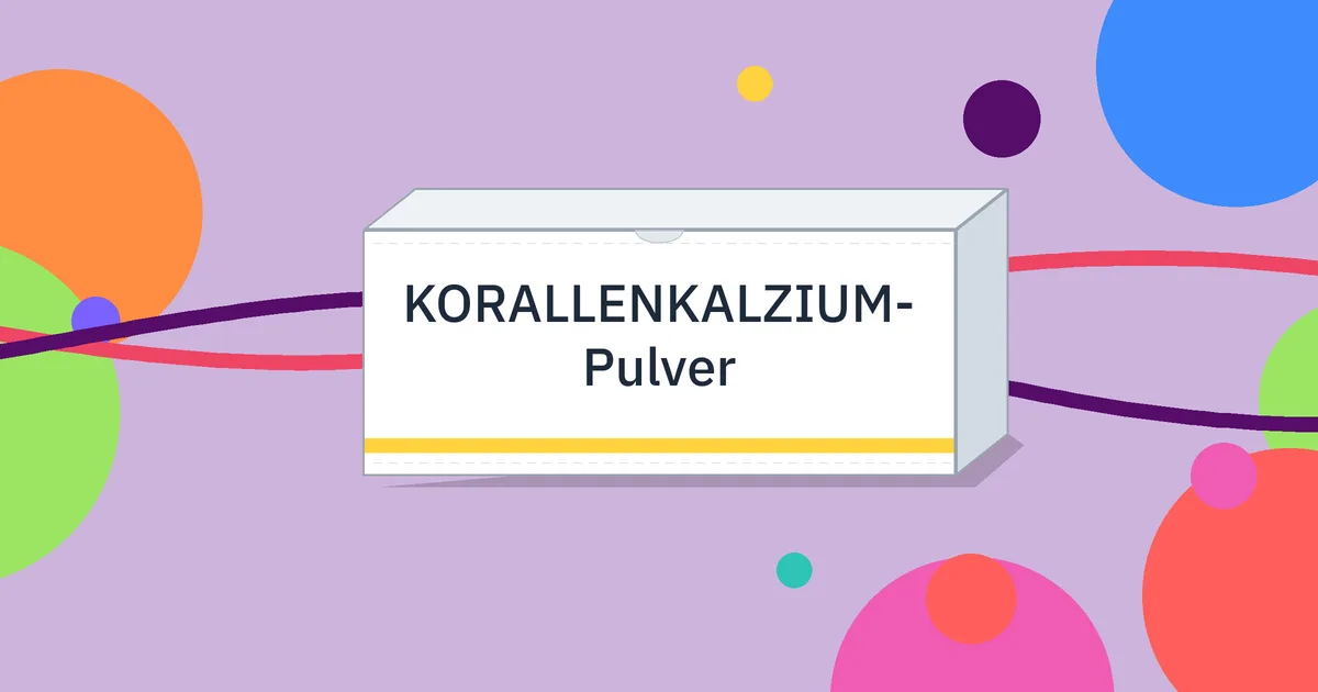 Symbolbild: Packung mit der Aufschrift KORALLENKALZIUM-Pulver (PZN 10007658) – Verfügbarkeit und Bezug in Apotheken in Frankfurt am Main
