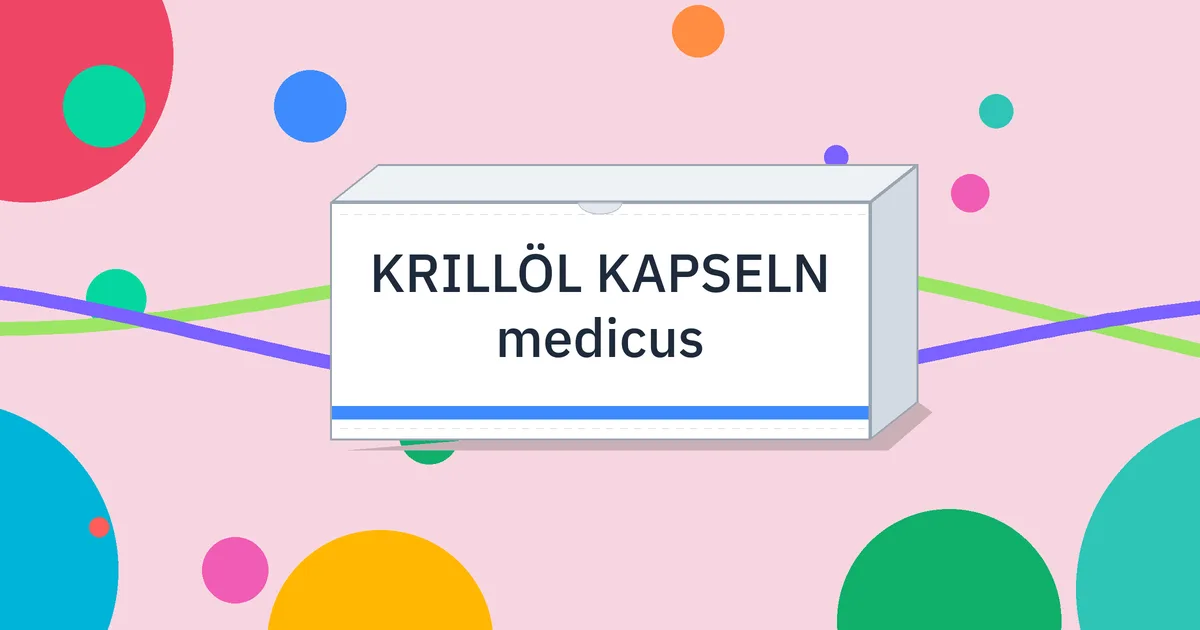 Symbolbild: Packung mit der Aufschrift KRILLÖL KAPSELN medicus (PZN 15780400) – Verfügbarkeit und Bezug in Apotheken in Frankfurt am Main
