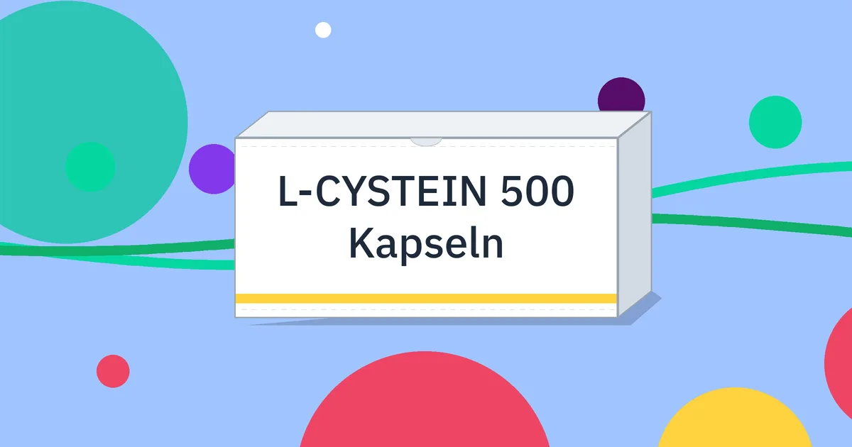 Symbolbild: Packung mit der Aufschrift L-CYSTEIN 500 Kapseln (PZN 03081157) – Verfügbarkeit und Bezug in Apotheken in Frankfurt am Main