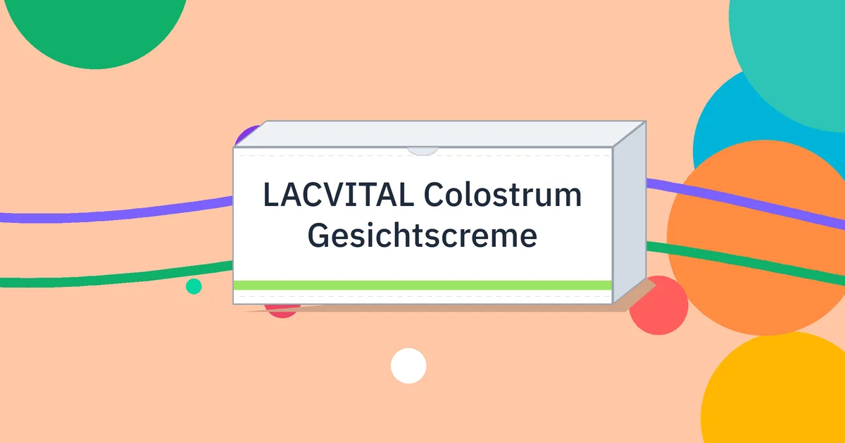 Symbolbild: Packung mit der Aufschrift LACVITAL Colostrum Gesichtscreme (PZN 10948237) – Verfügbarkeit und Bezug in Apotheken in Frankfurt am Main