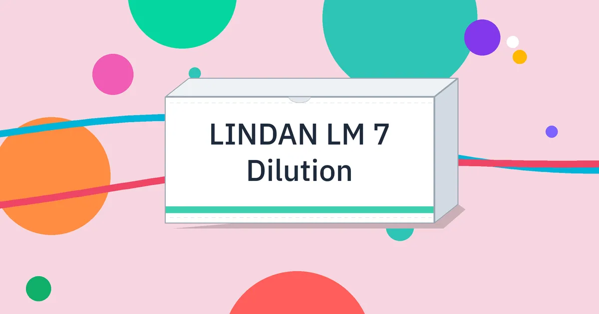 Symbolbild: Packung mit der Aufschrift LINDAN LM 7 Dilution (PZN 13529570) – Verfügbarkeit und Bezug in Apotheken in Frankfurt am Main