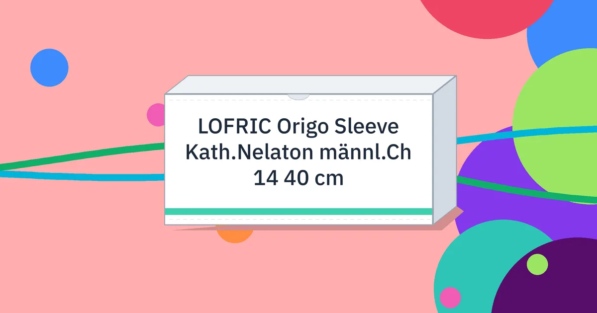Symbolbild: Packung mit der Aufschrift LOFRIC Origo Sleeve Kath.Nelaton männl.Ch 14 40 cm (PZN 19444194) – Verfügbarkeit und Bezug in Apotheken in Frankfurt am Main