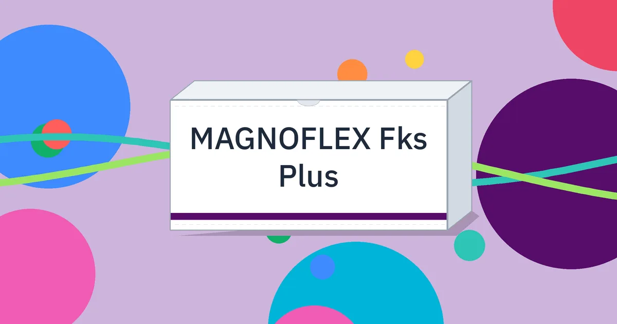 Symbolbild: Packung mit der Aufschrift MAGNOFLEX Fks Plus (PZN 00889806) – Verfügbarkeit und Bezug in Apotheken in Frankfurt am Main