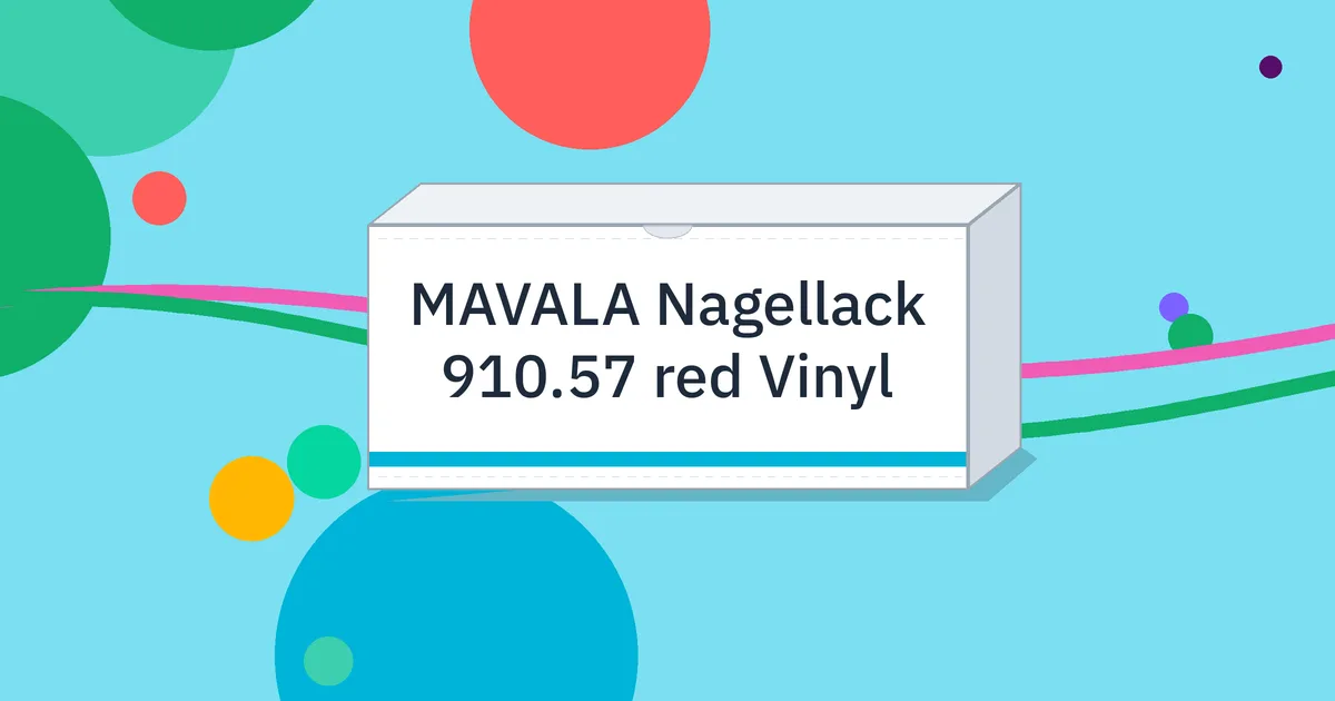 Symbolbild: Packung mit der Aufschrift MAVALA Nagellack 910.57 red Vinyl (PZN 16152433) – Verfügbarkeit und Bezug in Apotheken in Frankfurt am Main