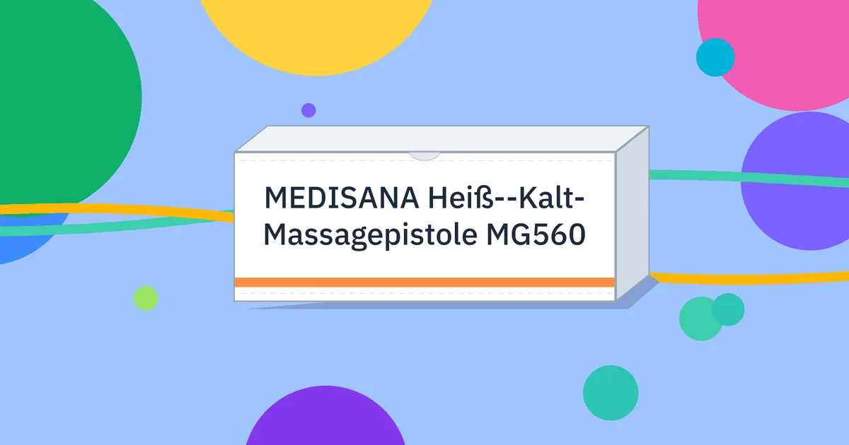 Symbolbild: Packung mit der Aufschrift MEDISANA Heiß--Kalt-Massagepistole MG560 (PZN 20902242) – Verfügbarkeit und Bezug in Apotheken in Frankfurt am Main