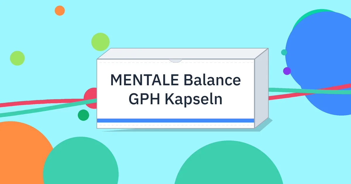 Symbolbild: Packung mit der Aufschrift MENTALE Balance GPH Kapseln (PZN 17824260) – Verfügbarkeit und Bezug in Apotheken in Frankfurt am Main